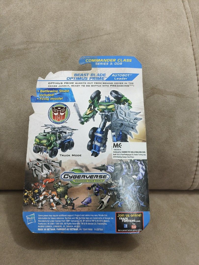 Transformer Beast Blade Optimus Prime & Huffer, Hobbies & Toys, Toys ...