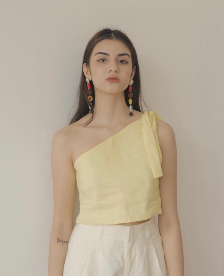 Undo Leonie Linen Top, Women's Fashion, Tops, Sleeveless on Carousell