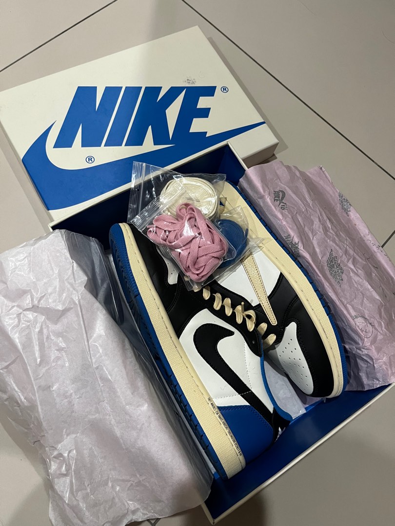 US11 nike air jordan 1 low travis scott fragment design UK10, Men's ...