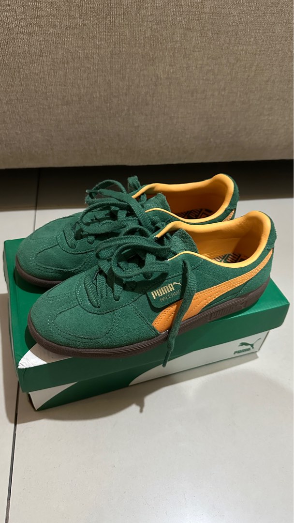 US6.5 Puma Palermo Vine Clementine Green, Men's Fashion, Footwear ...