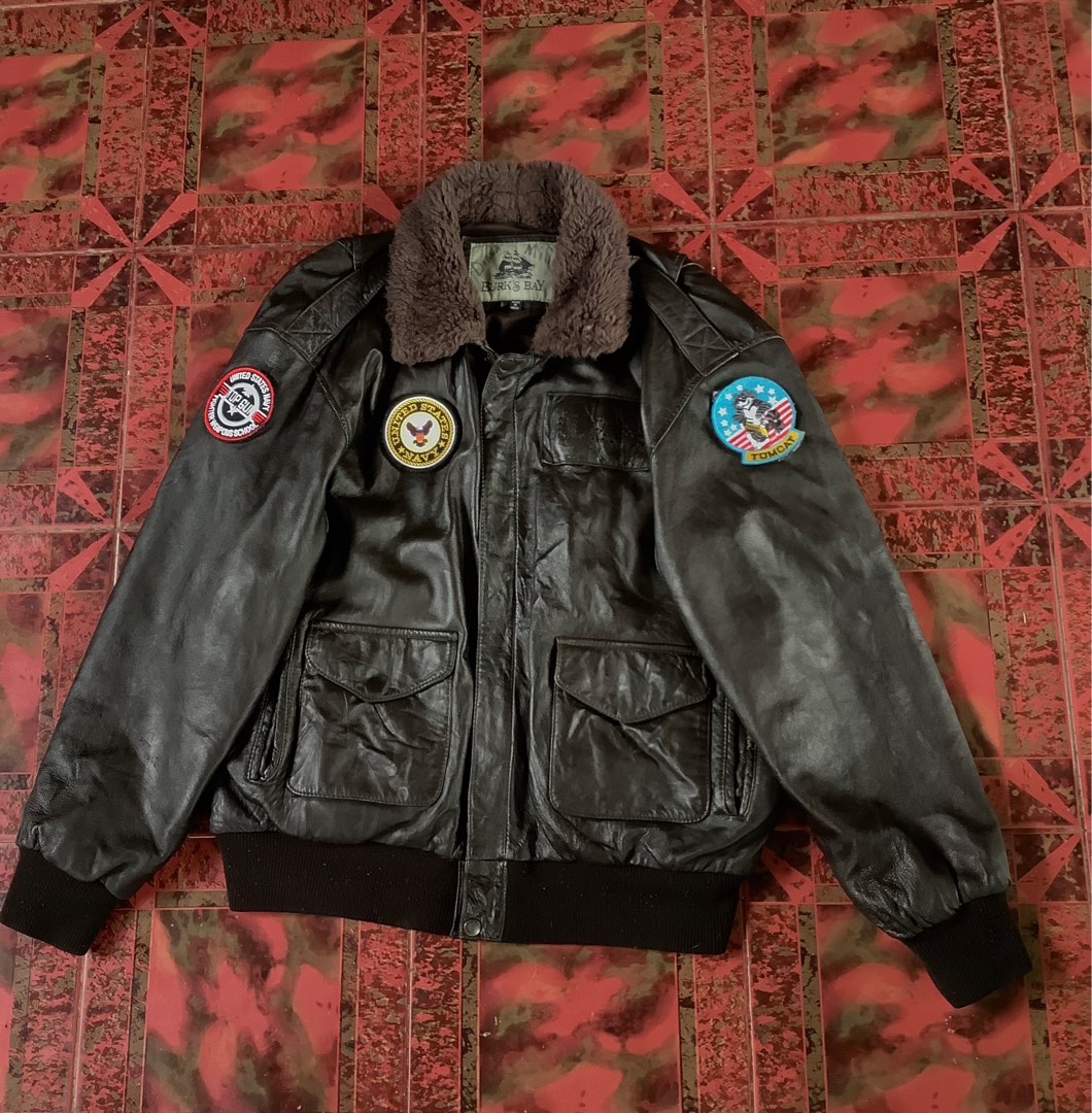 USA army Leather jacket, Men's Fashion, Coats, Jackets and Outerwear on ...