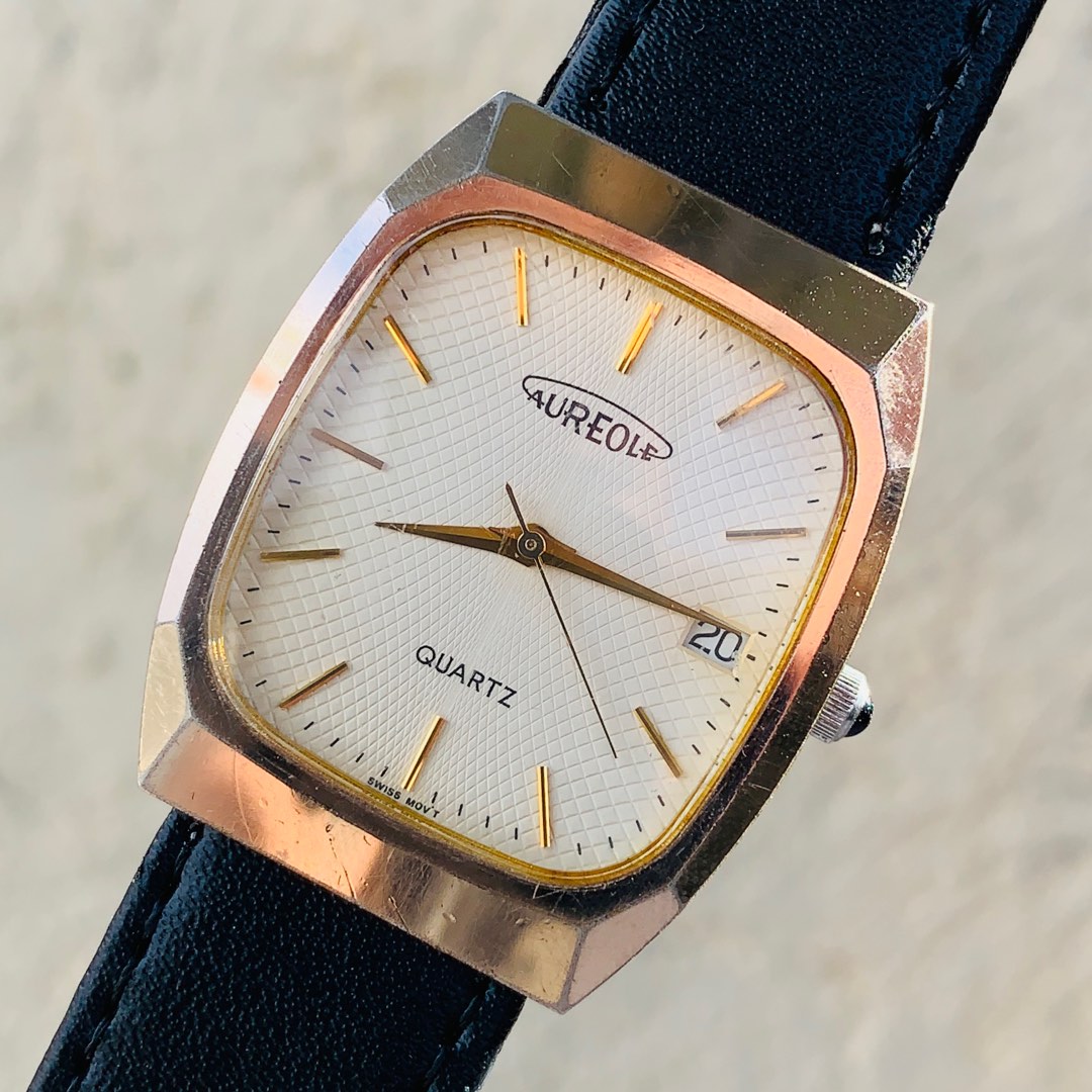 Vintage Aureole Tank Watch, Men's Fashion, Watches & Accessories ...