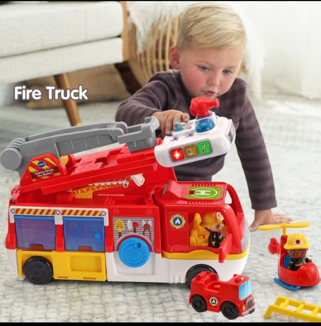 Vtech 2 in 1 fire truck and fire station, Hobbies & Toys, Toys & Games ...