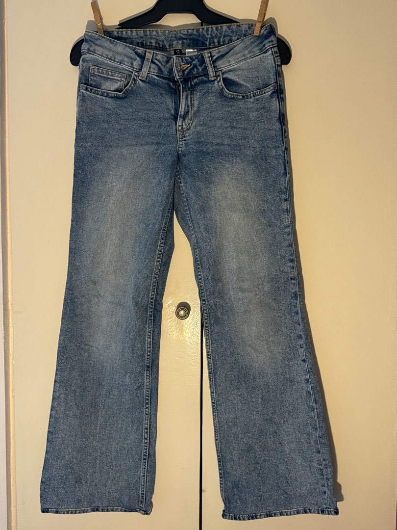 y2k H&M midwaist bootcut jeans, Women's Fashion, Bottoms, Jeans on Carousell