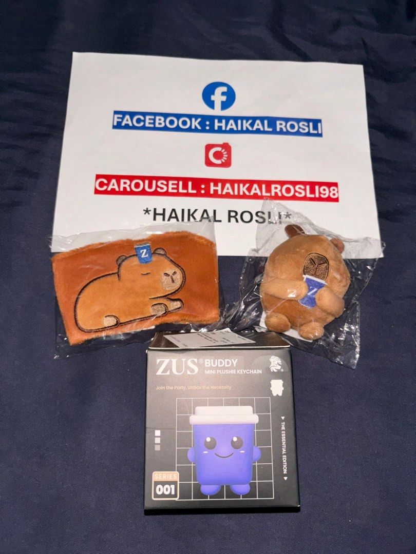 ZUS CAPYBARA BULU BULU SLEEVE + CAPYBARA PLUSHIE + ZUS BUDDY COOKIES ...