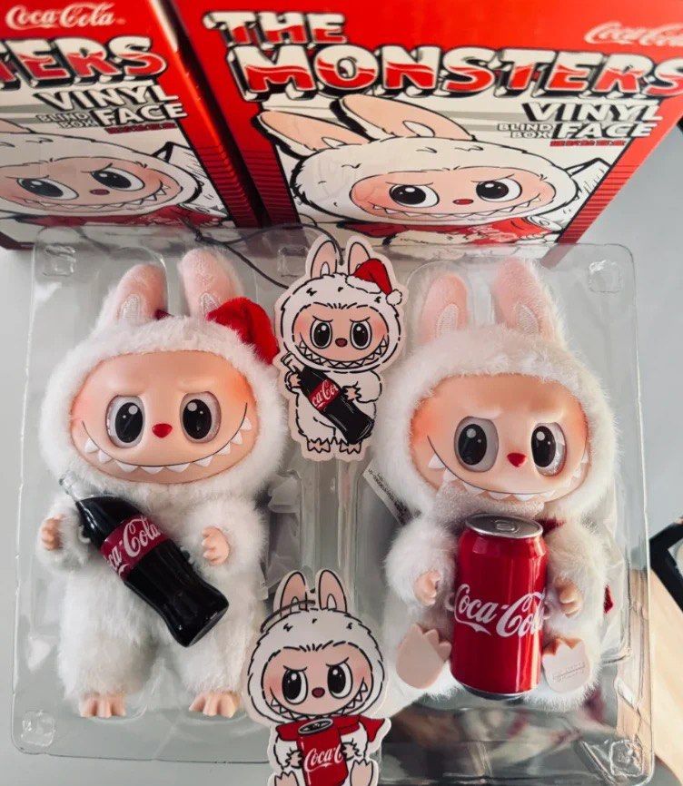 [1 Pair] Labubu Coca Cola Series Plush Pendant [POP MART], Hobbies ...