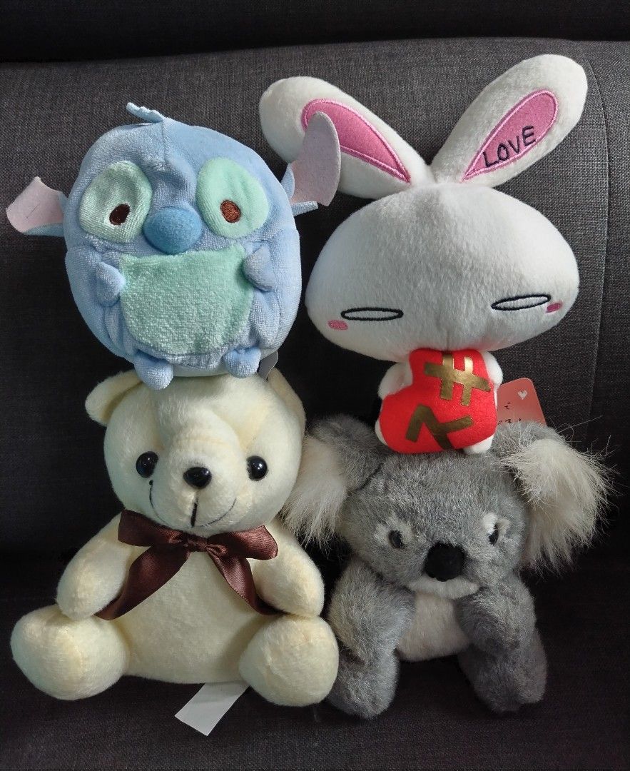 3 for RM10 small plushies - Rilakkuma, Gunt doggie, penguins, Ufufy ...
