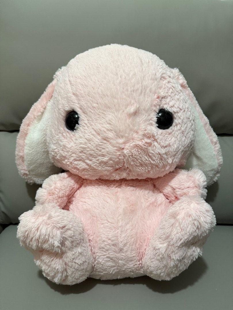 日本直送 Amuse Usa Loopy Plushy 42cm 粉色 賓尼兔 垂耳兔 大耳兔 特大毛公仔 namco toreba 景品 ...
