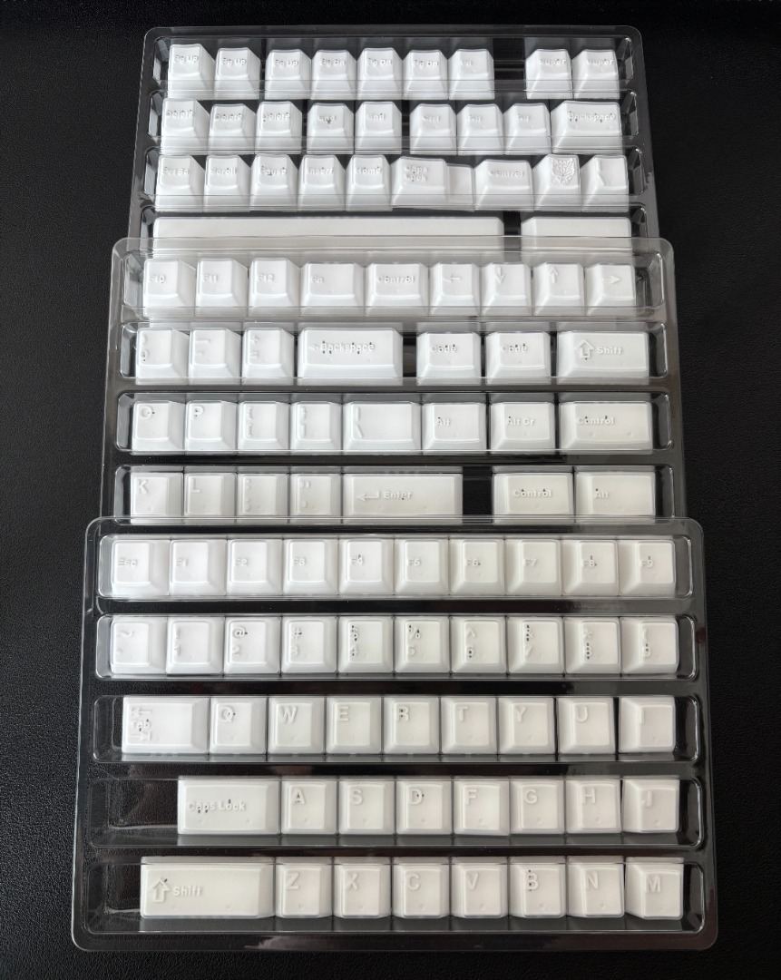 Aifei X-ray Keycaps (White ABS Double Shot Cherry Profile Keycaps Set ...