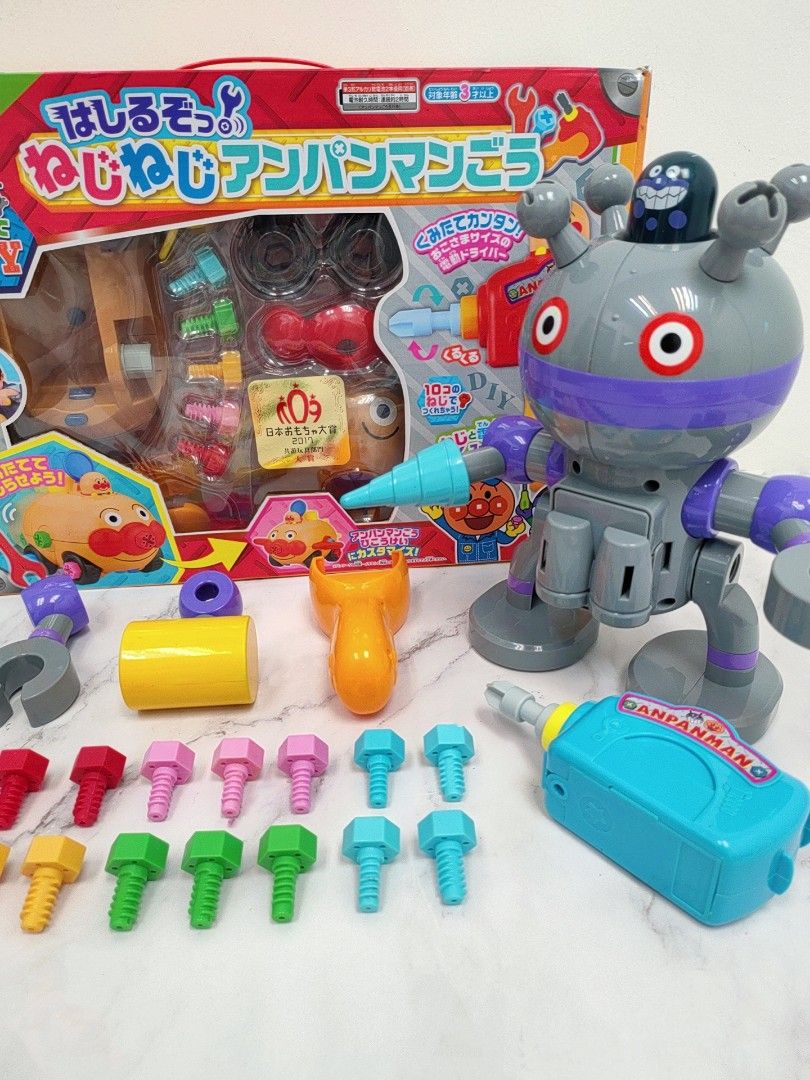 Anpanman screw toy set, Hobbies & Toys, Toys & Games on Carousell