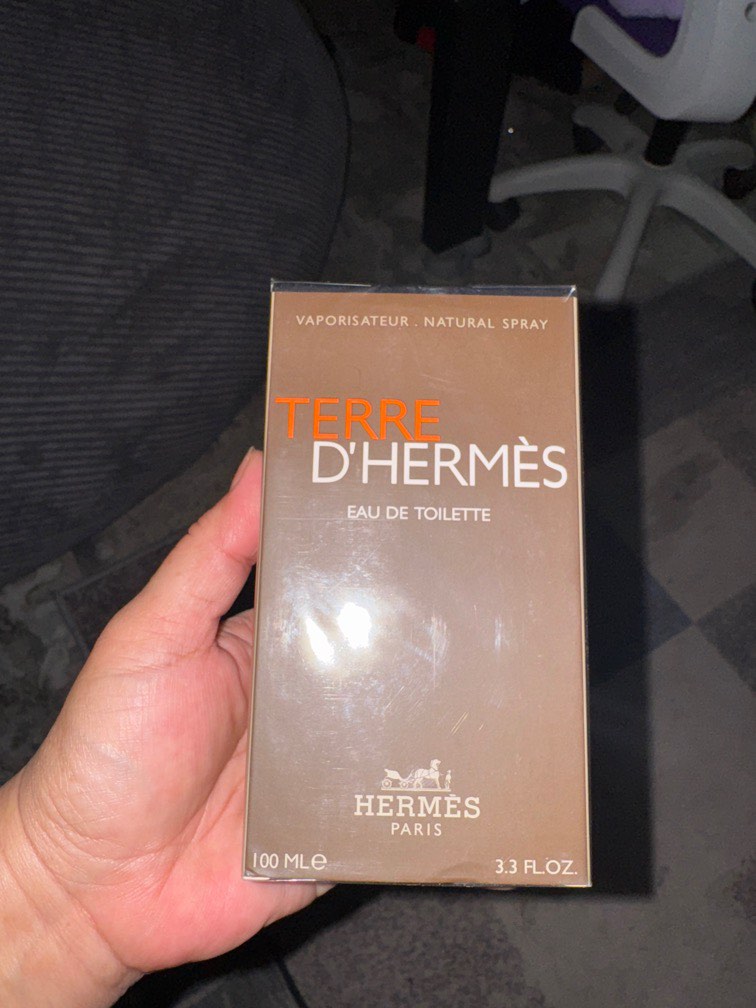 authentic terre d' hermes eau de toilette (100ml), Beauty & Personal Care, Fragrance ...