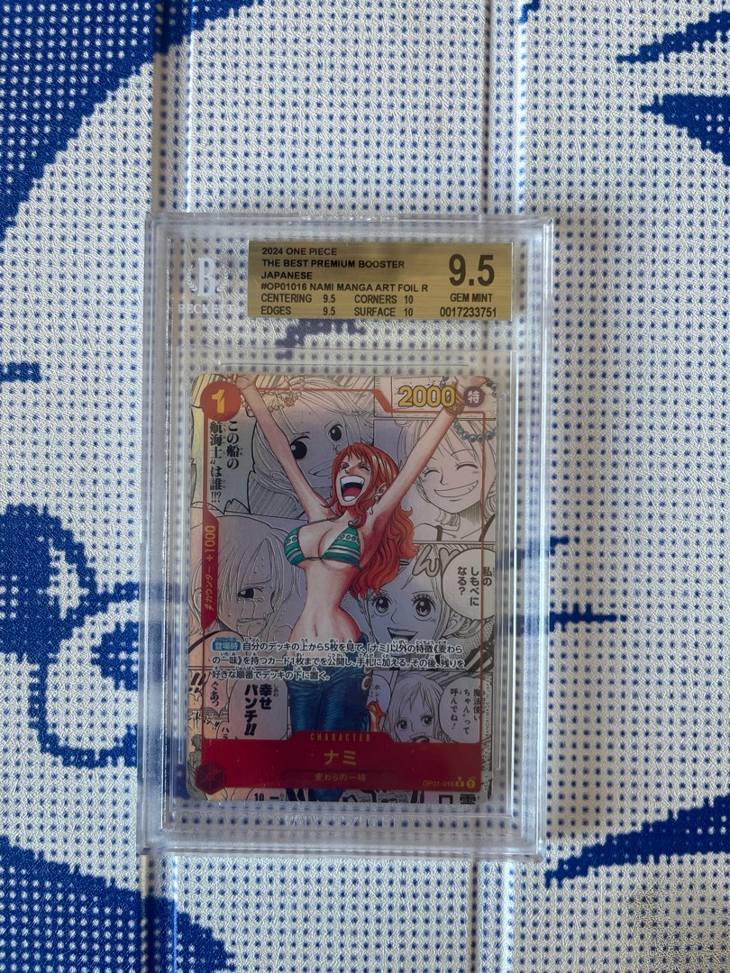 BGS 9.5 Nami OP01-016 Manga Alt Art ONE PIECE Card game The Best ...