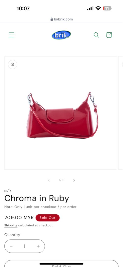 Brik Chroma in Ruby, Women's Fashion, Bags & Wallets, Shoulder Bags on ...