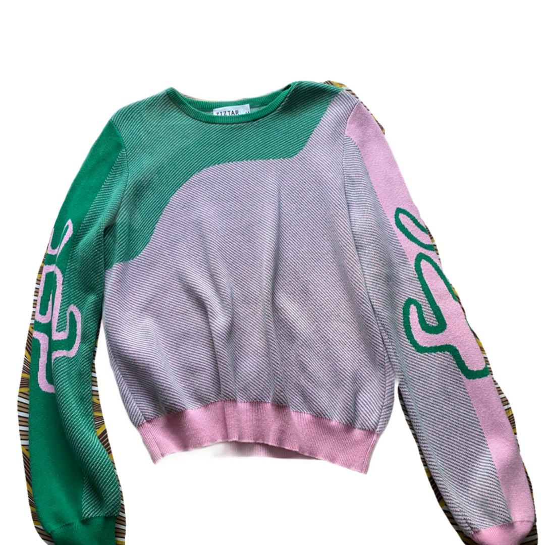 Cactus Sweater, Women's Fashion, Coats, Jackets and Outerwear on Carousell