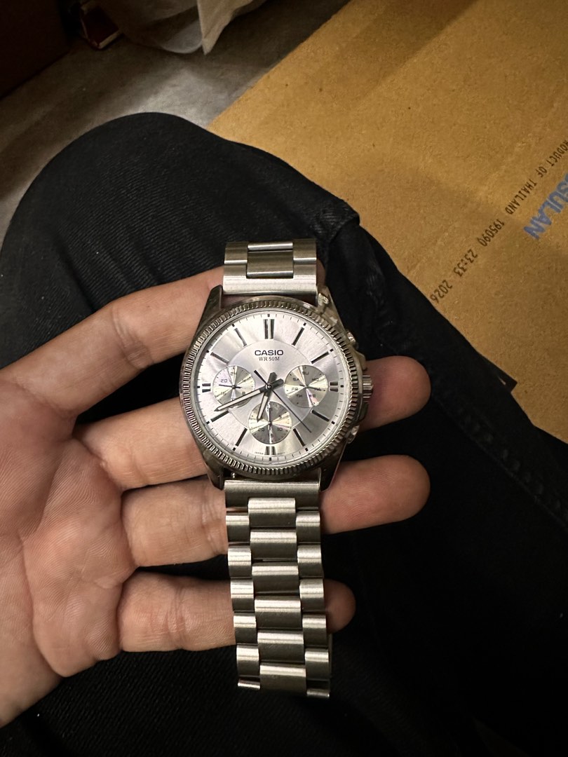 Casio MTP 1375 Chrono, Men's Fashion, Watches & Accessories, Watches on ...