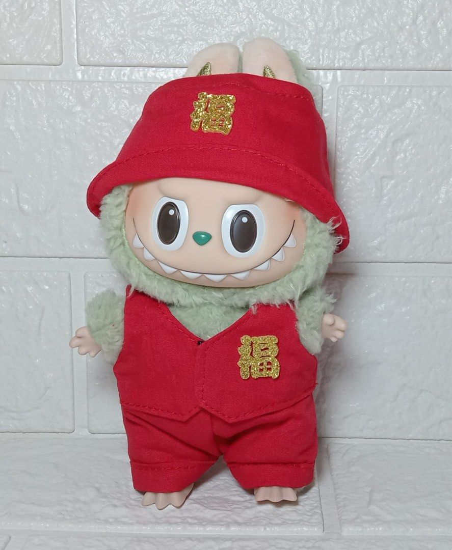 Ready stock! CNY labubu clothes - lucky red / SG seller/ preorder ...