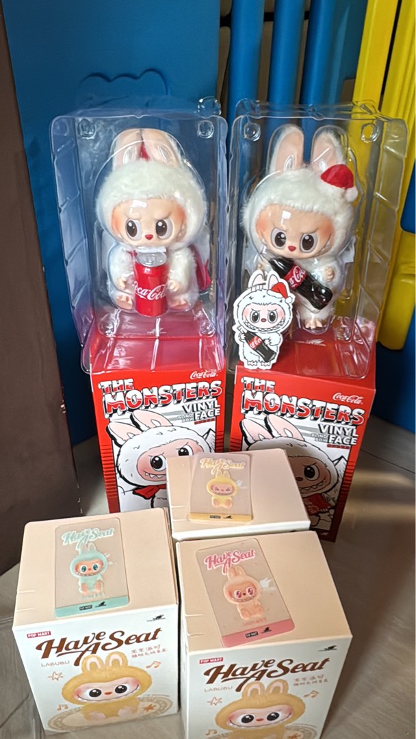 Coca cola labubu vinyl plushie, Hobbies & Toys, Toys & Games on Carousell