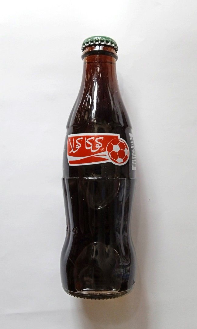 COCA-COLA Middle East Unopened Bottle with Green Cap 250ml. 2002 FIFA ...