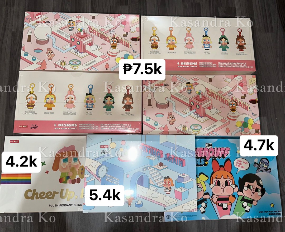 Crybaby Sets (Crying Again, Cheer up Baby, PPG, Plush Badge), Hobbies ...