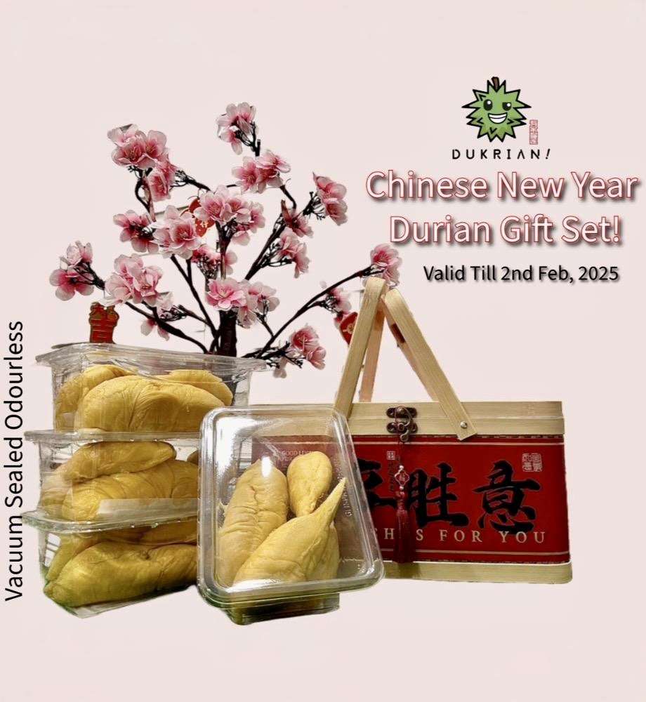 Dukrian! Premium MSW Durian Gift Set for Chinese New Year 2025, Food ...