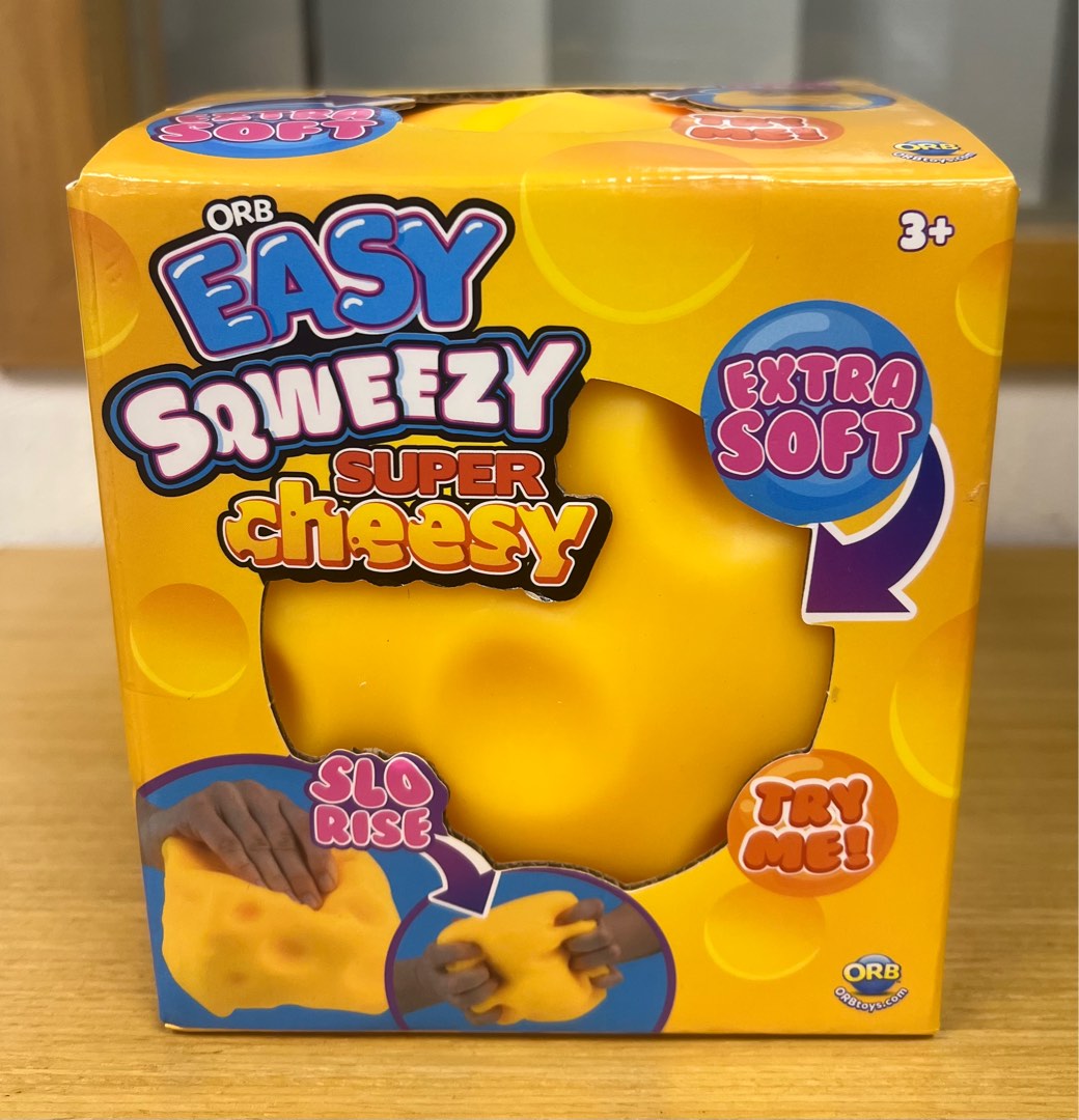 Easy Sqweezy Super Cheesy 發泄芝士, 興趣及遊戲, 玩具 & 遊戲類 - Carousell