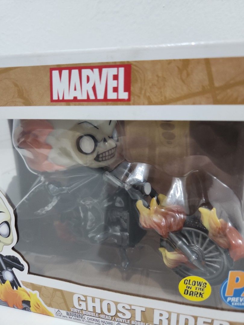 Funko Pop Rides Marvel Ghost Rider Glows in the Dark PX Previews ...