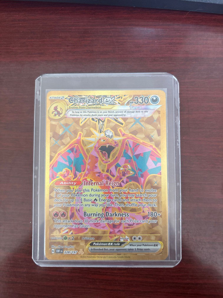 Hyper Rare Charizard EX 228/197 Obsidian Flames 2023, Hobbies & Toys ...