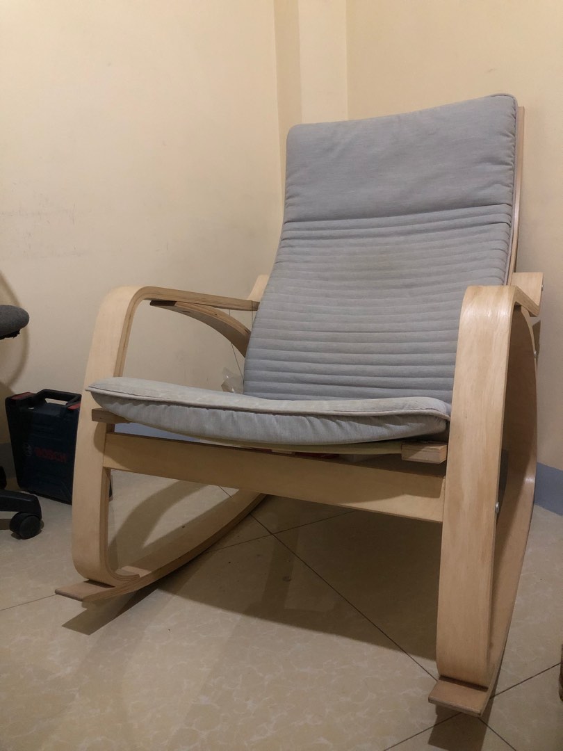 IKEA Poang rocking chair, Furniture & Home Living, Furniture, Chairs on ...