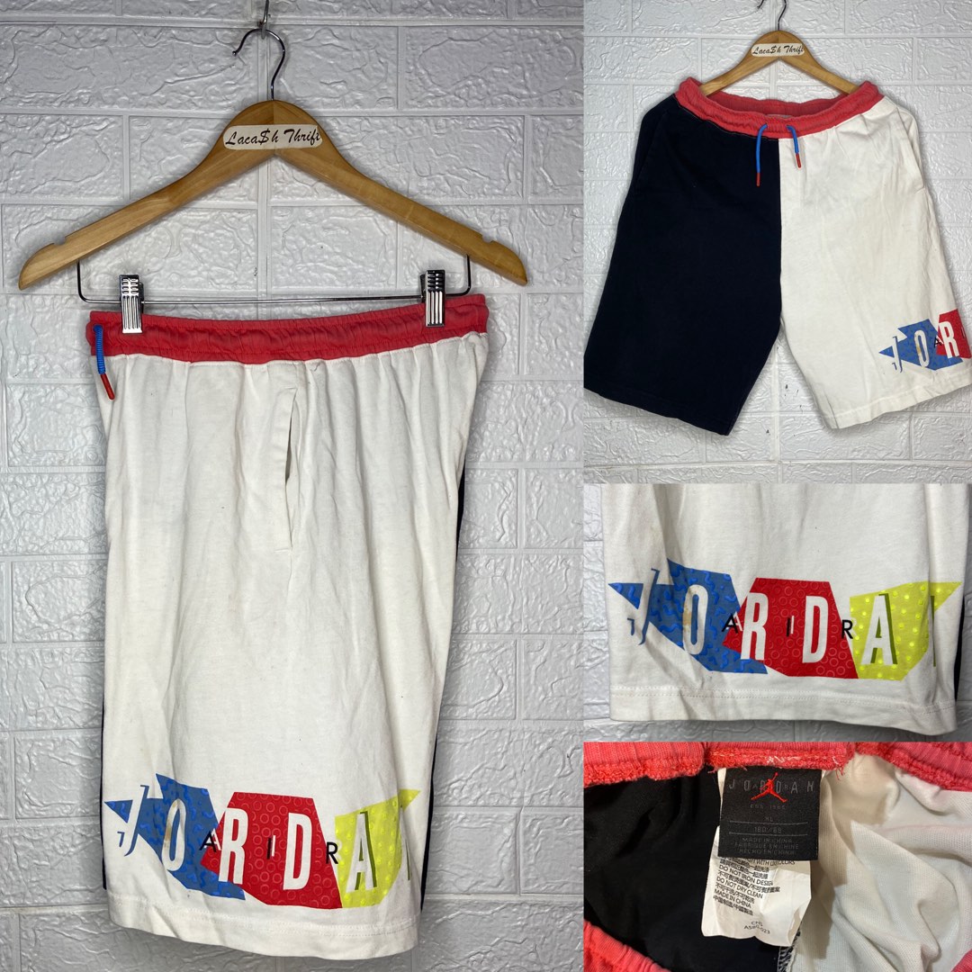 JORDAN SCRIPT TWOTONE SHORT, Men's Fashion, Bottoms, Shorts on Carousell