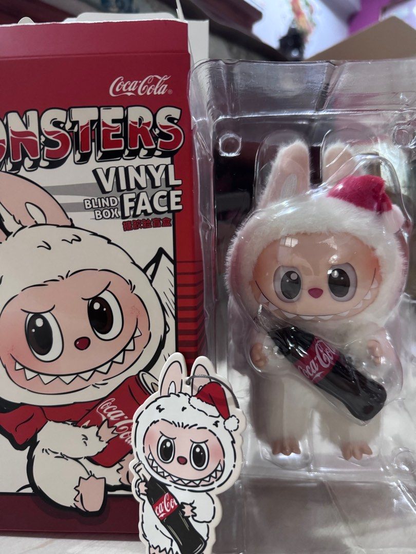 Labubu Coca cola vinyl Plush • Happy Factor • Surprise Shake, Hobbies ...