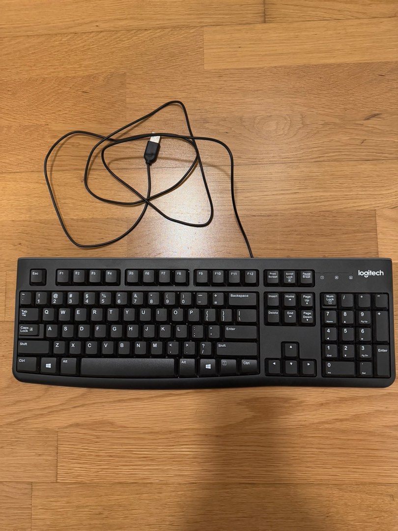 Logitech Keyboard Usb Wire Computers And Tech Parts And Accessories Computer Keyboard On Carousell