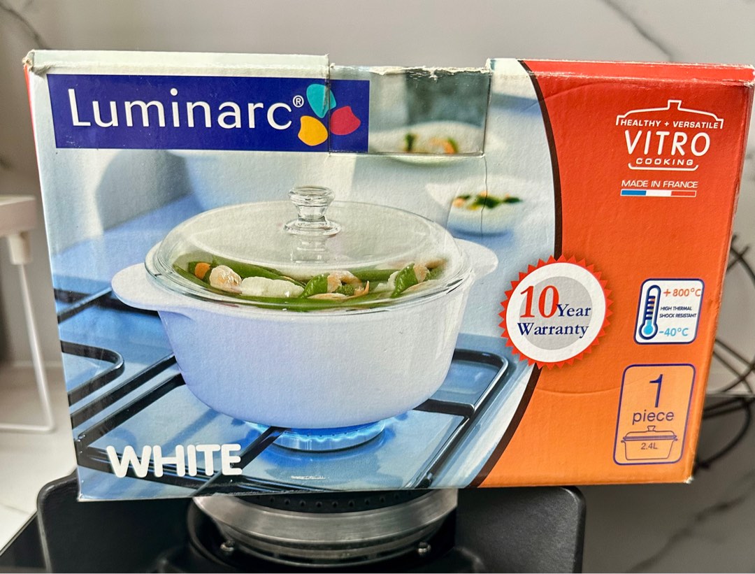 Luminarc 2.4L casserole, Furniture & Home Living, Kitchenware ...