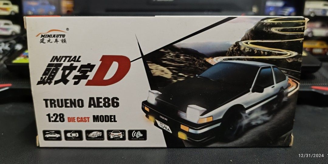 Mini auto initial D toyota Corolla ae86 panda, Hobbies & Toys, Toys ...