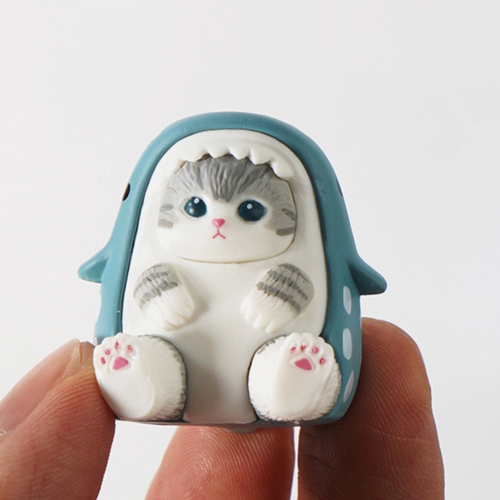 Mofusand Shark Keychain, Hobbies & Toys, Stationery & Craft, Handmade ...