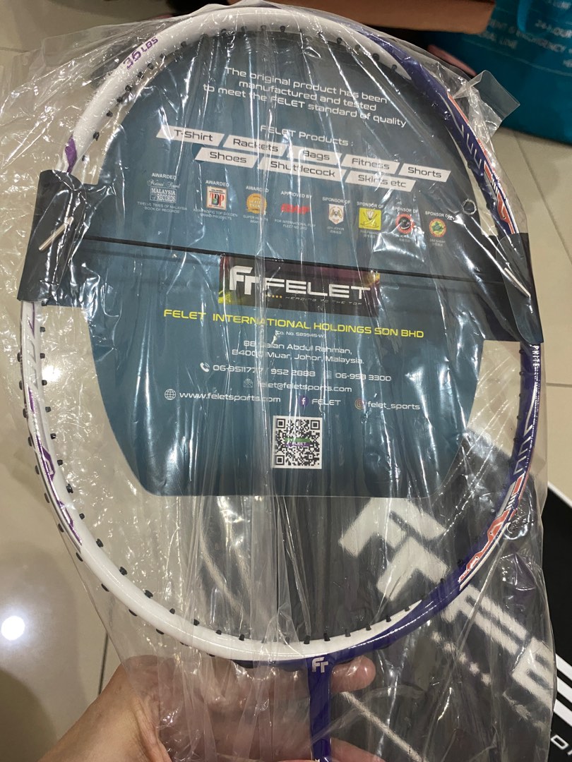 New Felet Racquet Arcana 80s racket, Sports Equipment, Sports & Games ...