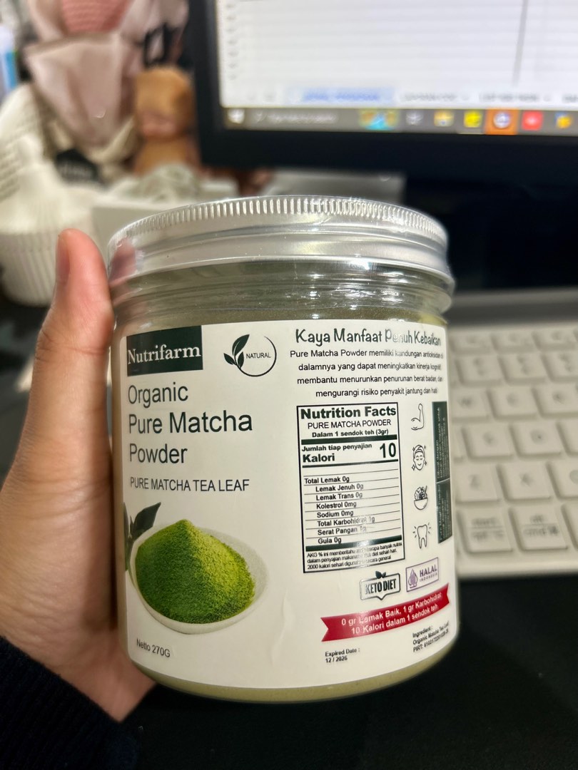 Nutrifarm Premium Matcha Powder, Makanan & Minuman, Minuman Tidak ...