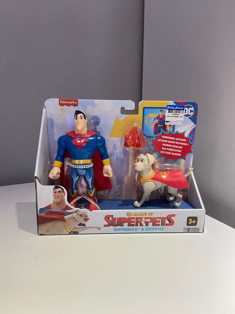 SALE Fisher-Price DC League of Super-Pets Superman & Krypto, Set ...