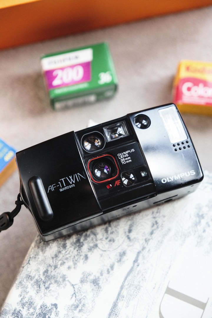 Olympus AF-1 Twin PNS Film Camera, Photography, Cameras on Carousell