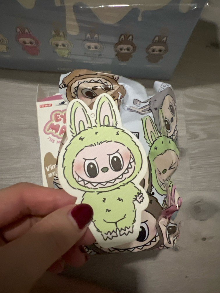 (Original) Labubu Green Grapes, Hobbies & Toys, Toys & Games on Carousell