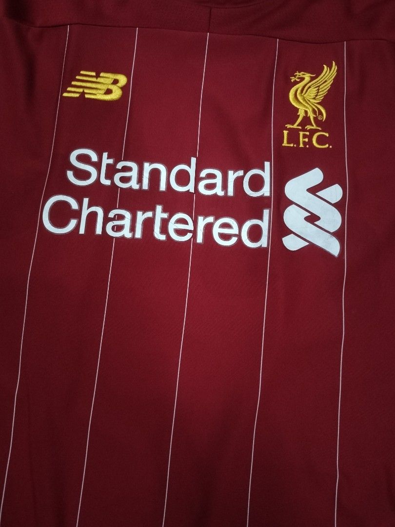 Original LIVERPOOL 2019/20 Virgil van Dijk #4 Home Kit Jersey, Men's ...