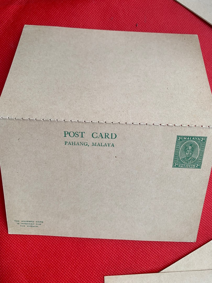 Pahang Sir Abu Bakar 2c + 2c 1936 Postcard, Hobbies & Toys ...