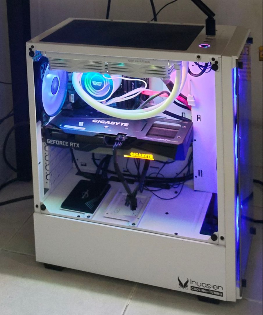 Pc gaming i5 10400f rtx 3060 ti no side panel glass boleh nego ...