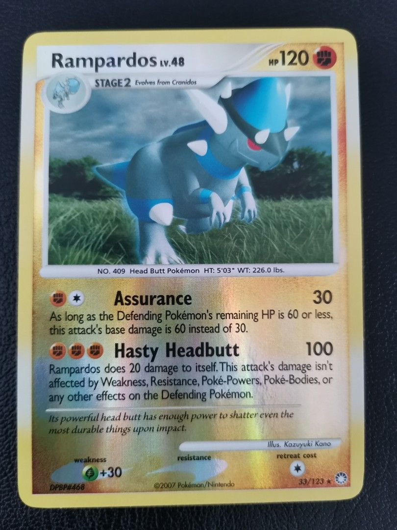 Pokemon cards Rampardos Reverse Holo Diamond & Pearl Mysterious ...