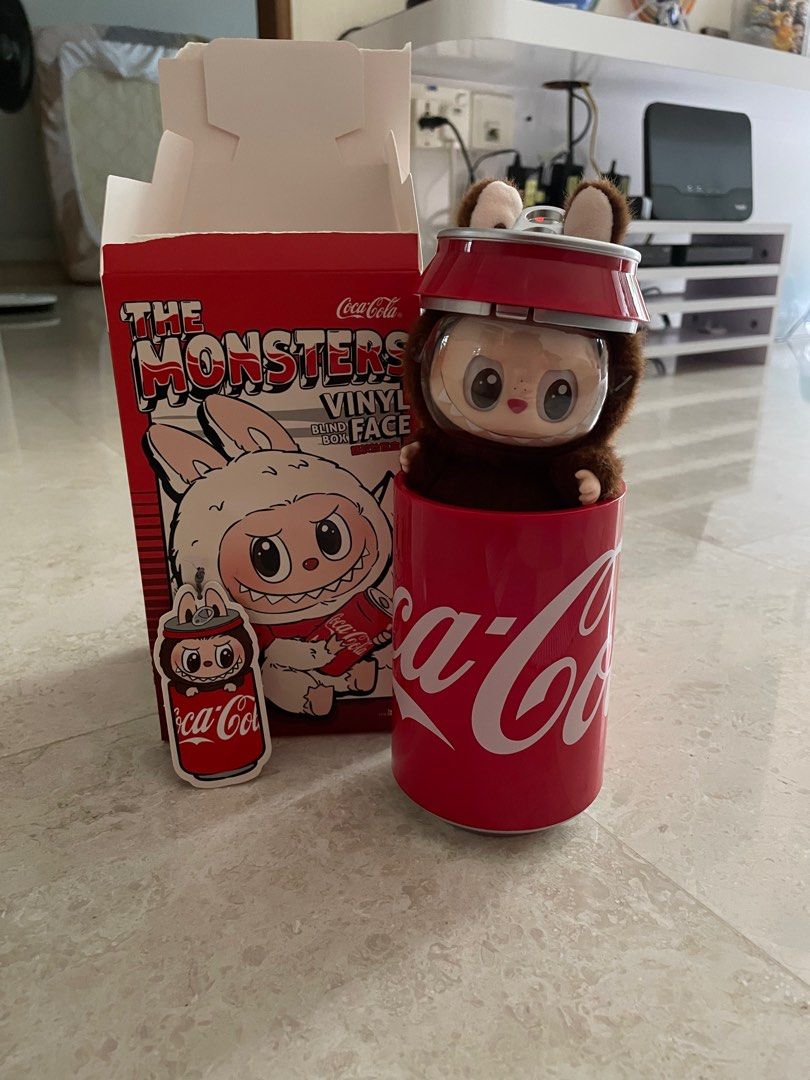 POPMART labubu v3 THE MONSTERS Coca-Cola VINYL FACE, Hobbies & Toys ...