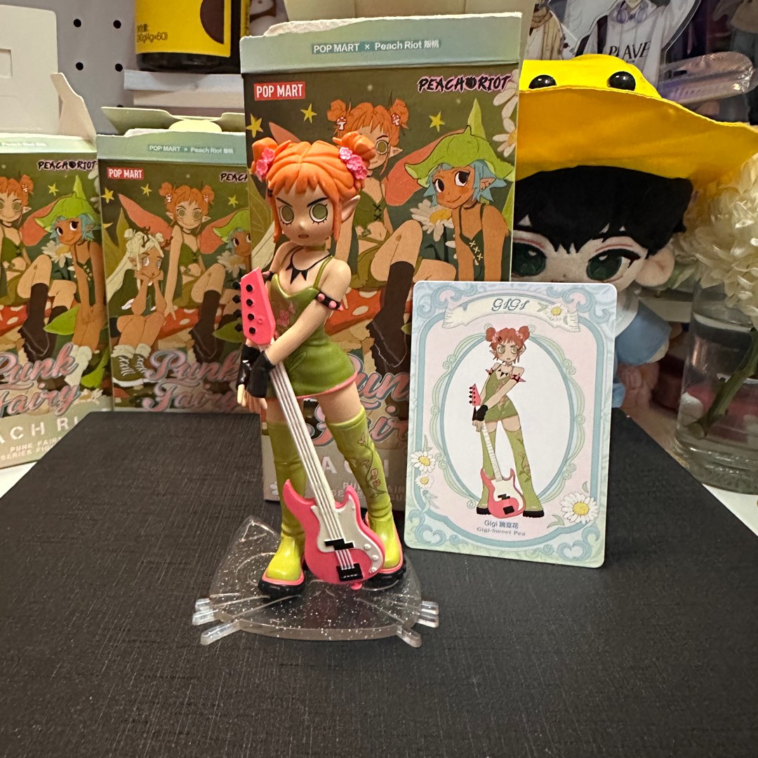 Popmart Peach Riot Punk Fairy Gigi Sweet Pea, Hobbies & Toys ...