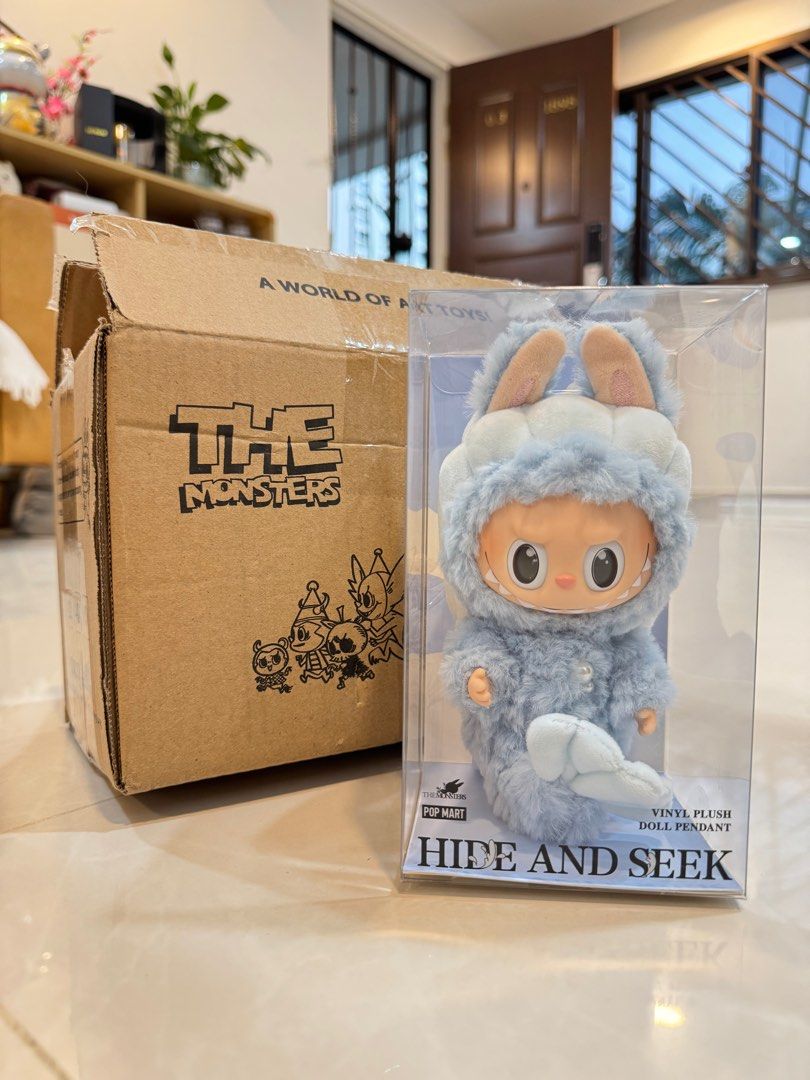 POPMART HIDE AND SEEK SINGAPORE LABUBU MERBUBU pendant, Hobbies & Toys ...