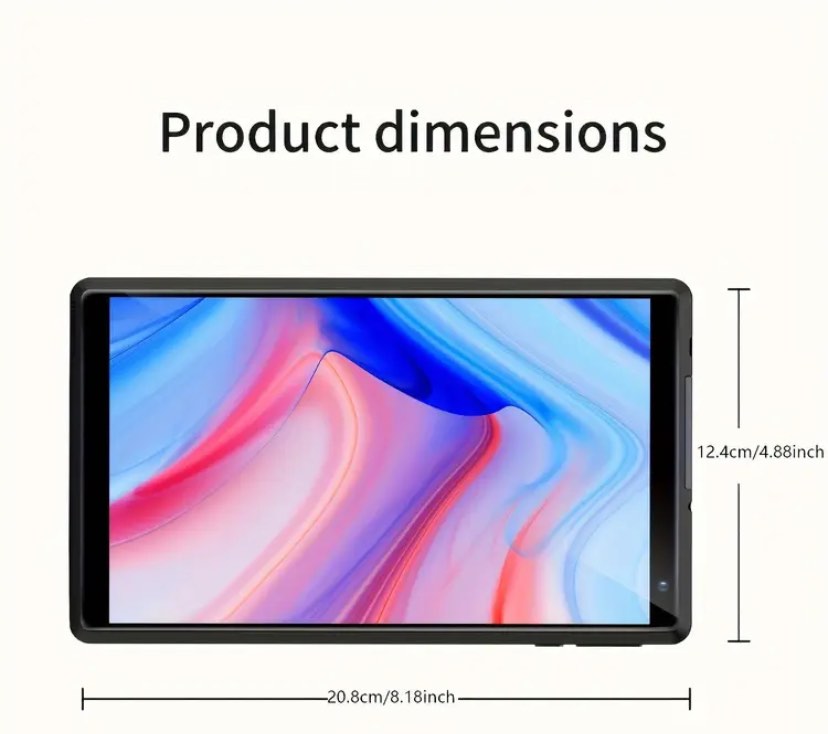 PRITOM 8-inch for Android 13 Tablet - 4GB for RAM (2GB+2GB Expansion ...