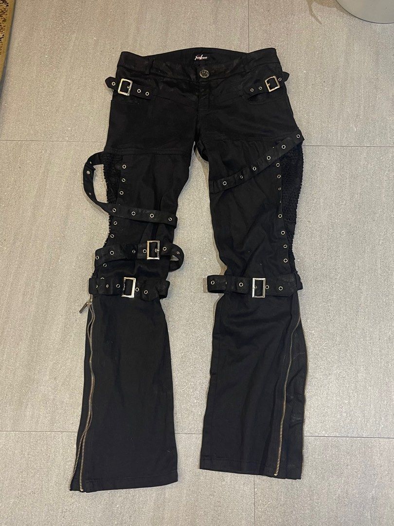 PUNK RAVE BRAND PANTS UNISEX (GOTH GOTHIC EMO PUNK HARAJUKU JAPAN Y2K ...