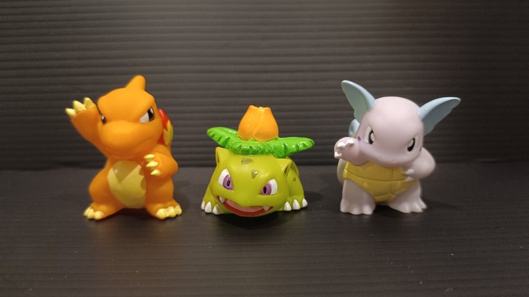 RARE !!! (Set) Original Shiny Charmeleon, Ivysaur & Wartortle Pokemon ...