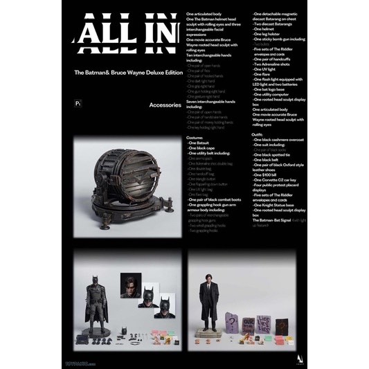 [READY STOCK] inart the batman & bruce wayne ( double deluxe edition ...